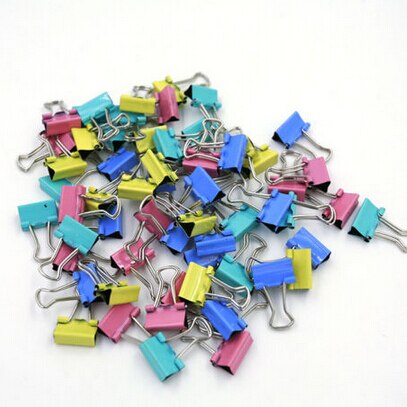 60 Stck Neue Bunte Metall Bindemittel Clips 15mm N... – Grandado