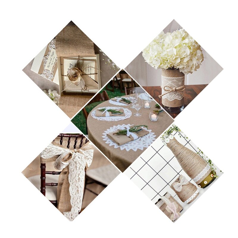 1Pc Burlap Bow Vintage Natural Jute Burlap Hessian... – Grandado