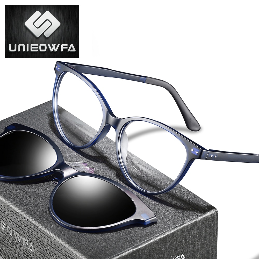 Retro Cat Eye Magnet Clip On Glasses Frame Women O... – Vicedeal