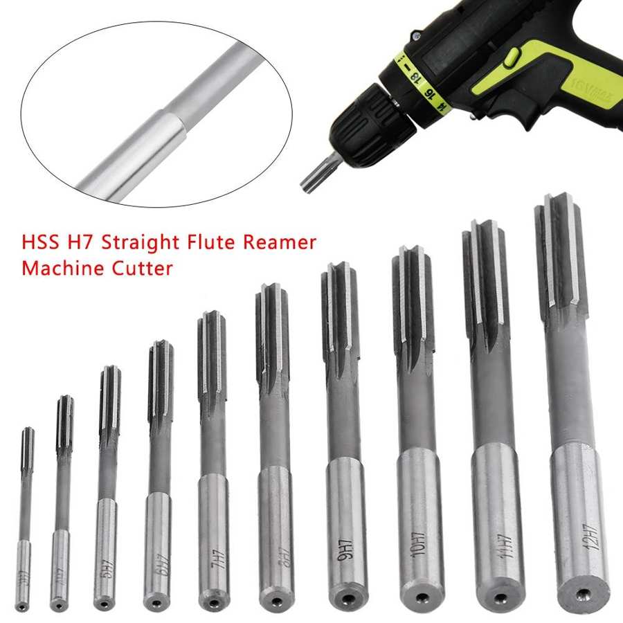 10pcs HSS H7 Straight Flute Reamer Machine Cutter ... – Grandado
