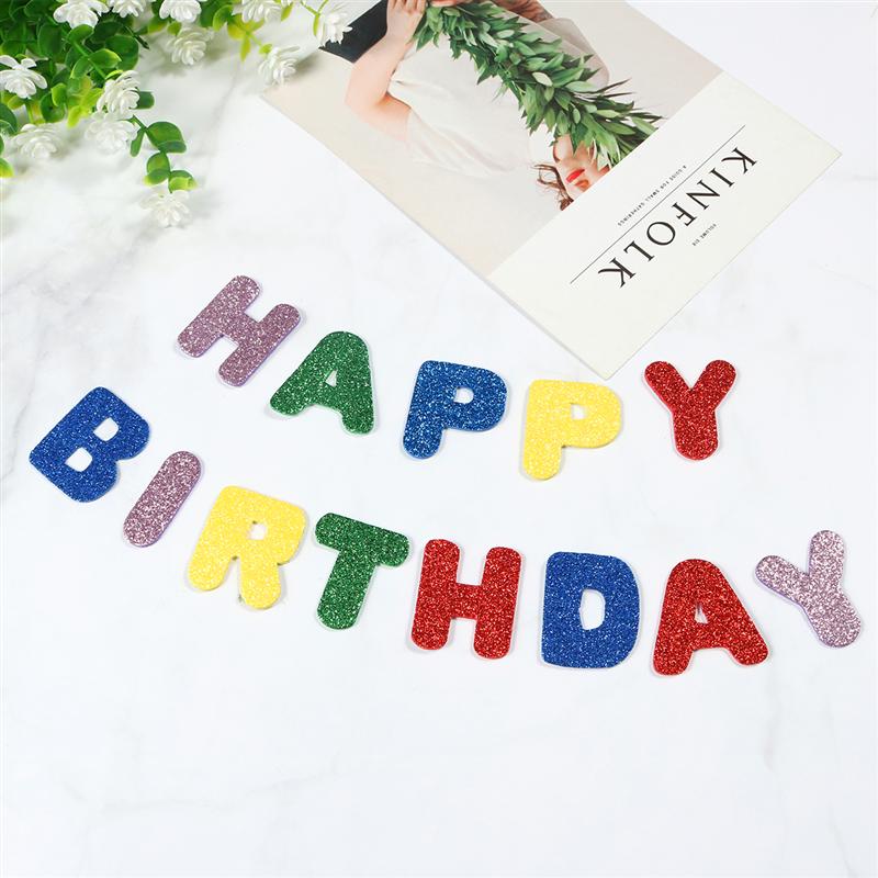 150pcs Assorted Colors Glitter Foam Stickers Lette... – Grandado