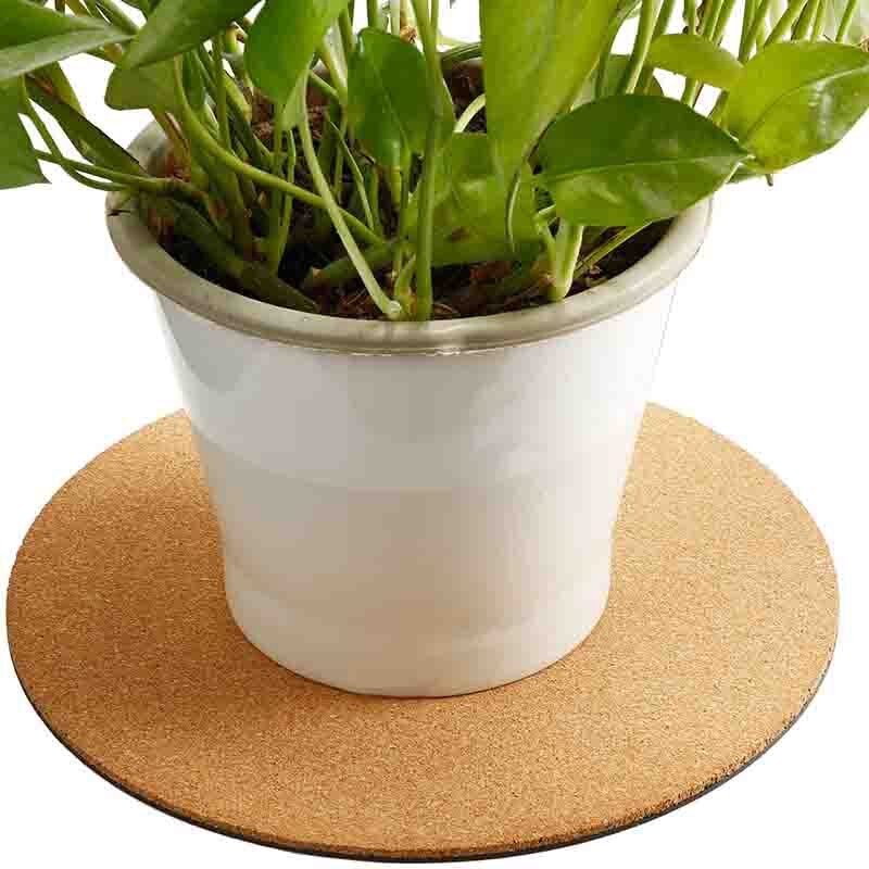 6 Pieces of Cork Plant Mat, Plastic Plant Mat, Rou... – Grandado