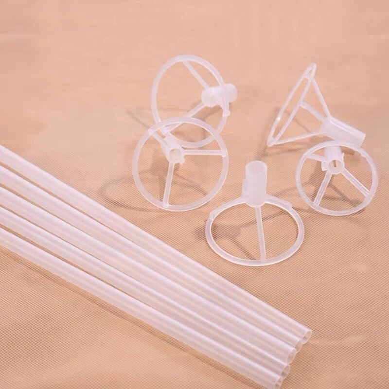 Palos de plástico para globos de 70cm, soporte par... – Grandado