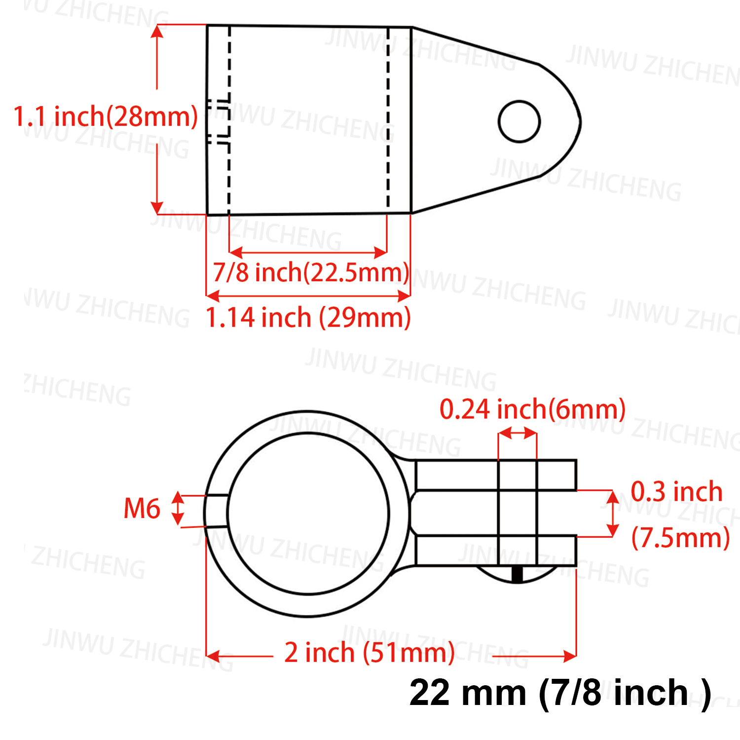 2 Stuks 22Mm/25Mm Bimini Top Hardware Montage Kaak... – Grandado