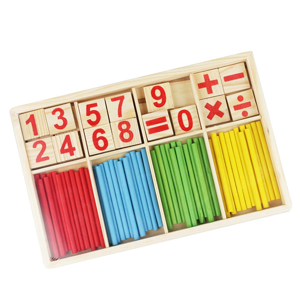 Holz Anzahl Math Game Sticks Kit Kinder Pädagogisc... – Vicedeal