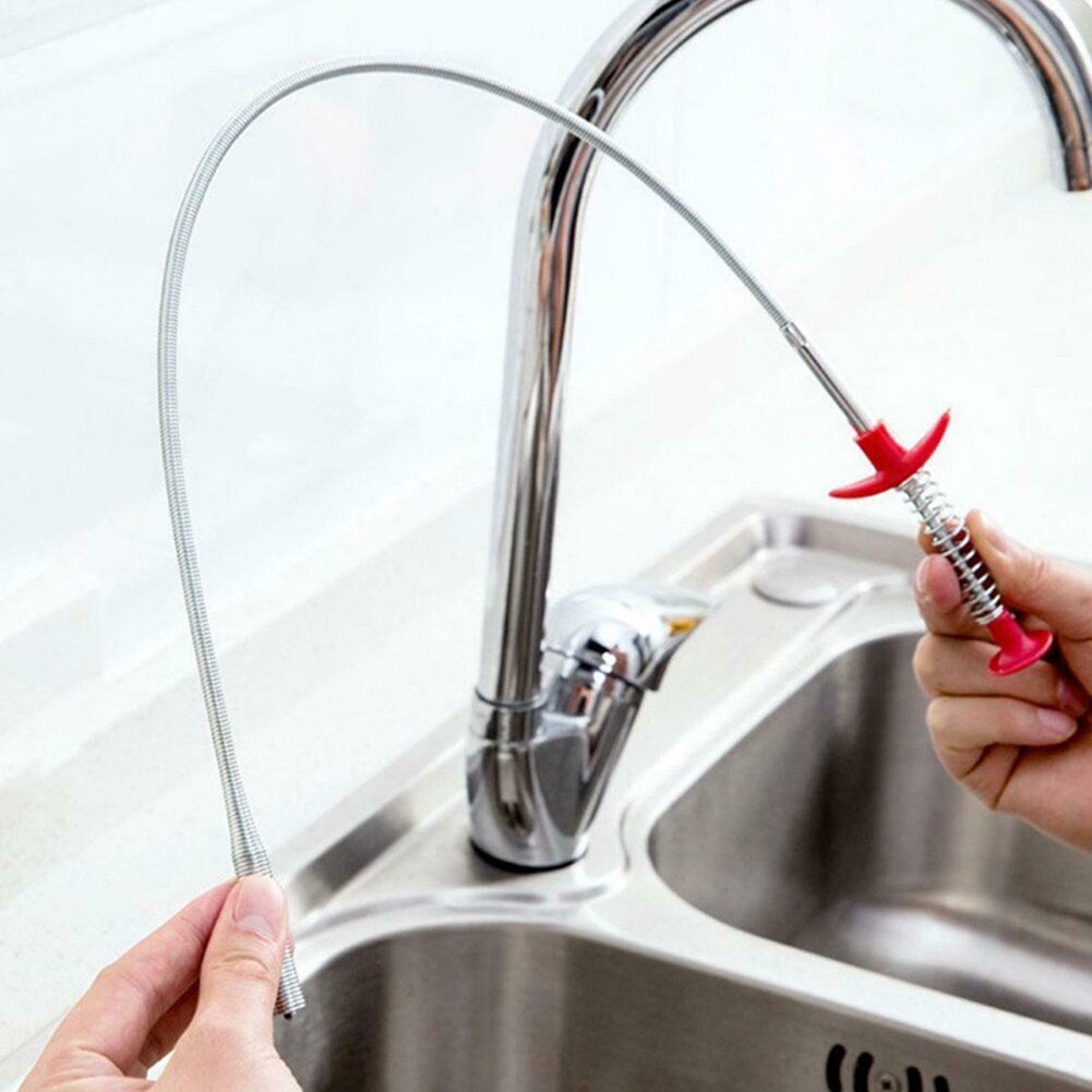 60CM Alloy Bendable Sink Cleaning Hook Sewer Dredg... – Grandado