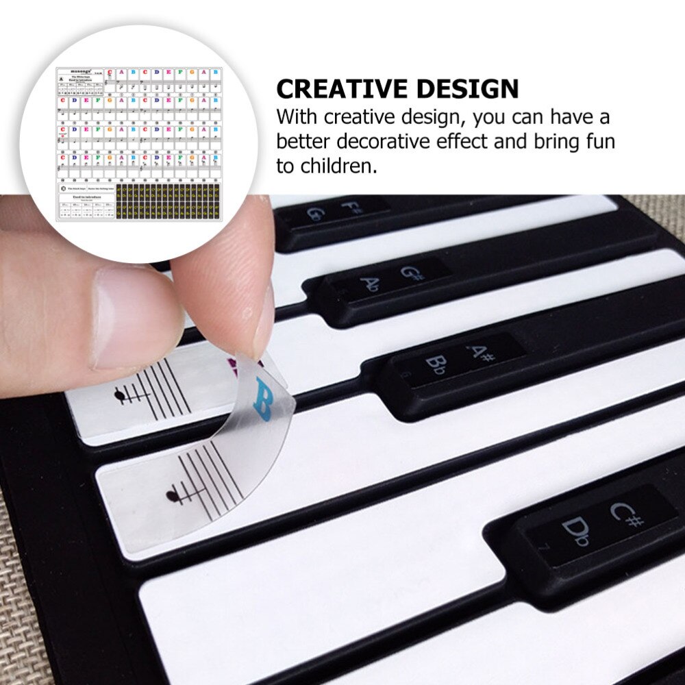1 Sheet Piano Sticker Beginner Learning Labels of ... – Grandado