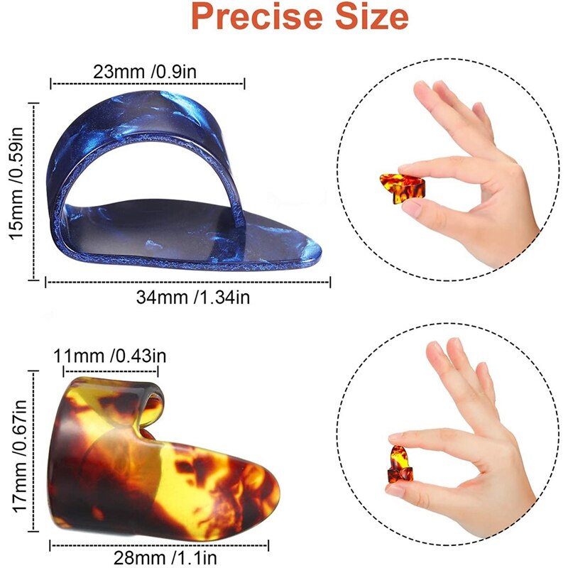 Thumb Picks Finger Picks, Medium, Flat Thumbpicks,... – Grandado
