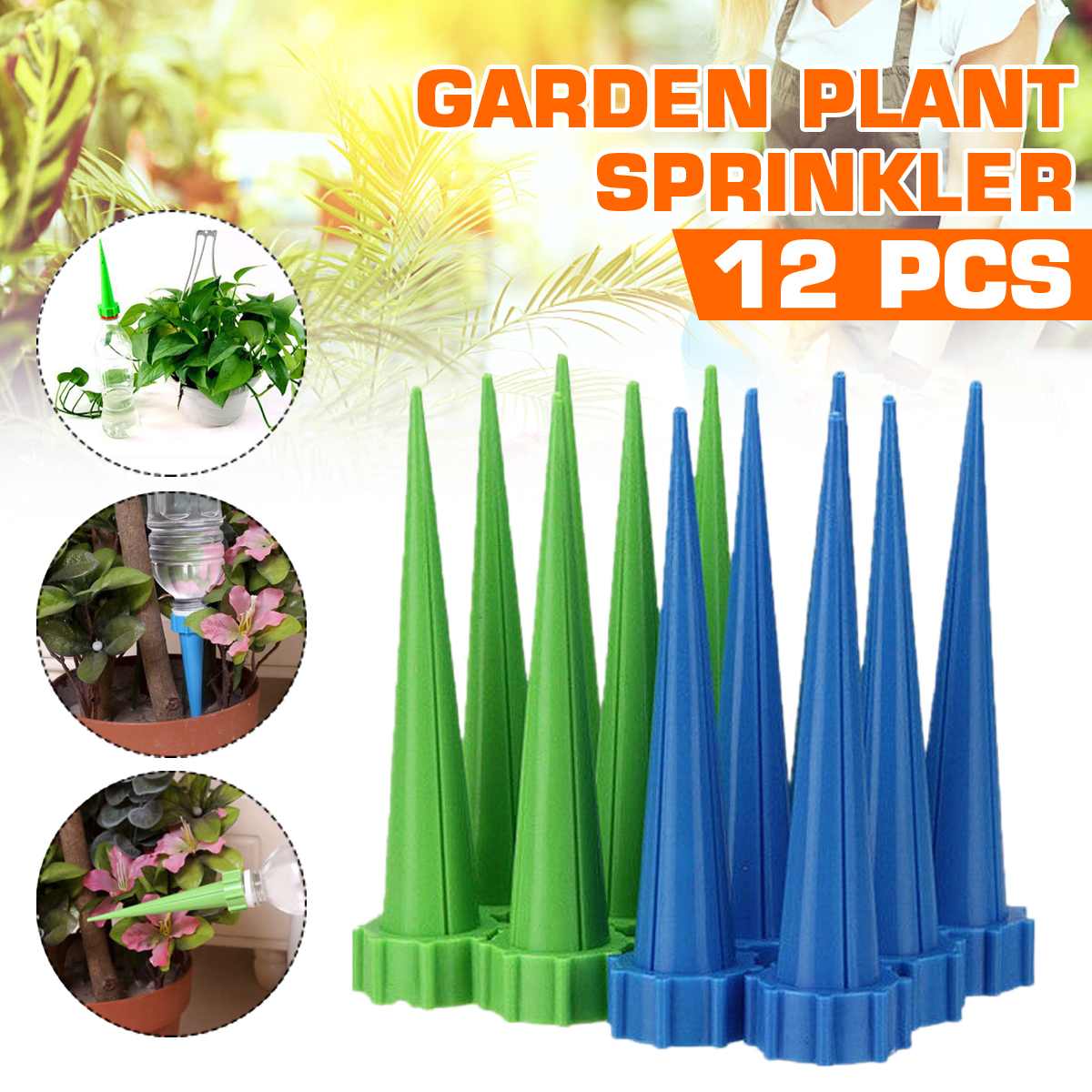 12 pieces/batch automatic garden cone watering spi... – Grandado