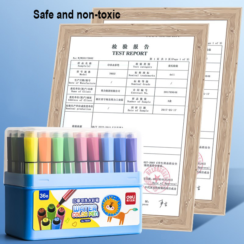 Deli Water Color Pen For Kids Painting Creation Wi... – Grandado