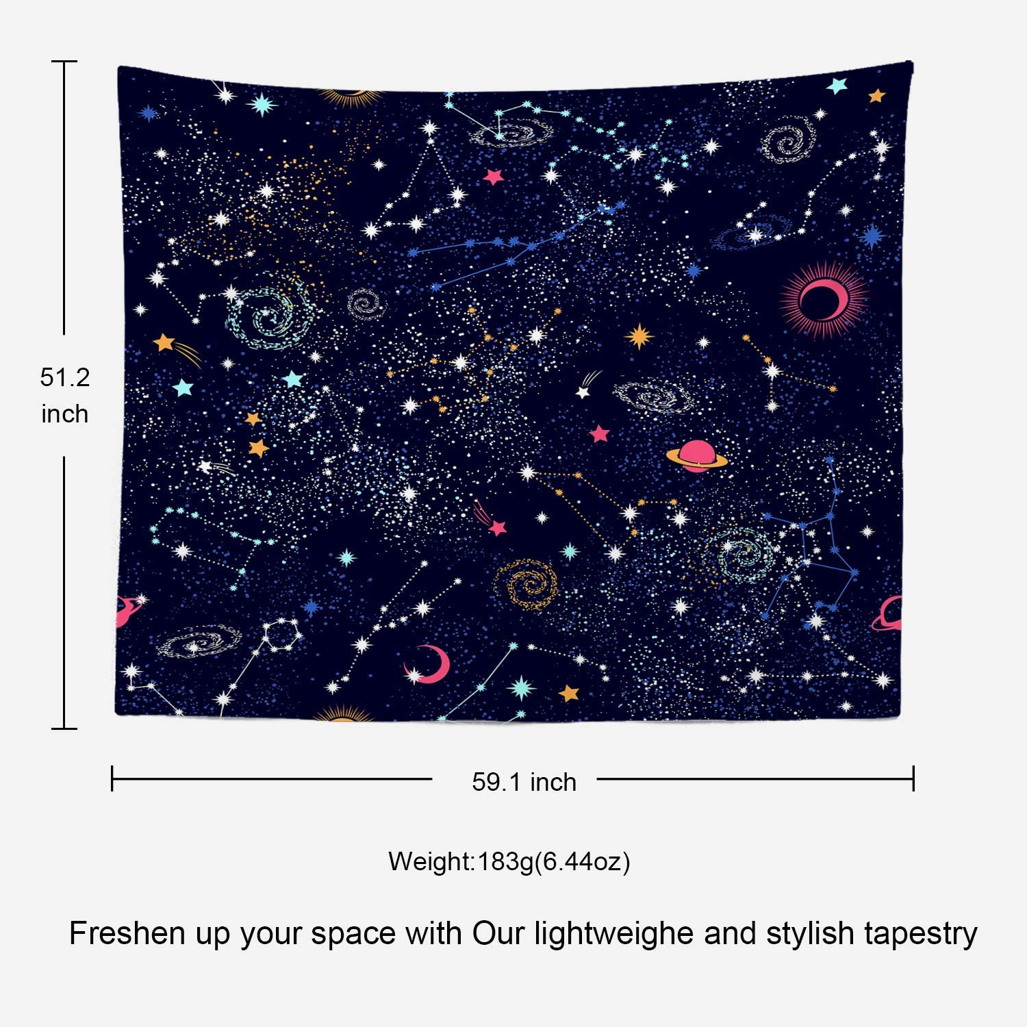 Ruimte Patroon Wetenschap Sterren In Galaxy Muur O... – Grandado