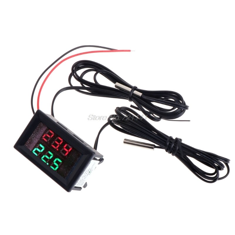 Dual Digitale Led Display Thermometer Temperatuur ... – Vicedeal