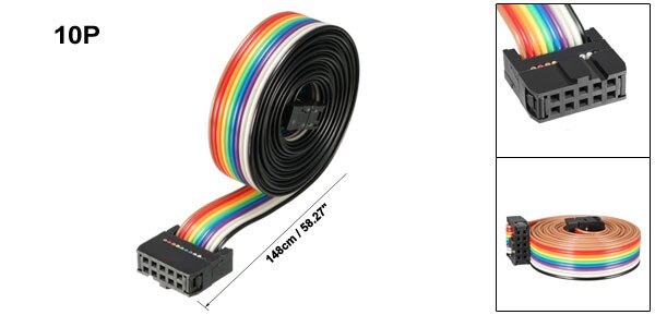 Uxcell 1 pcs IDC 10 Pins 48/66/118/148 cm Lange 2.... – Vicedeal