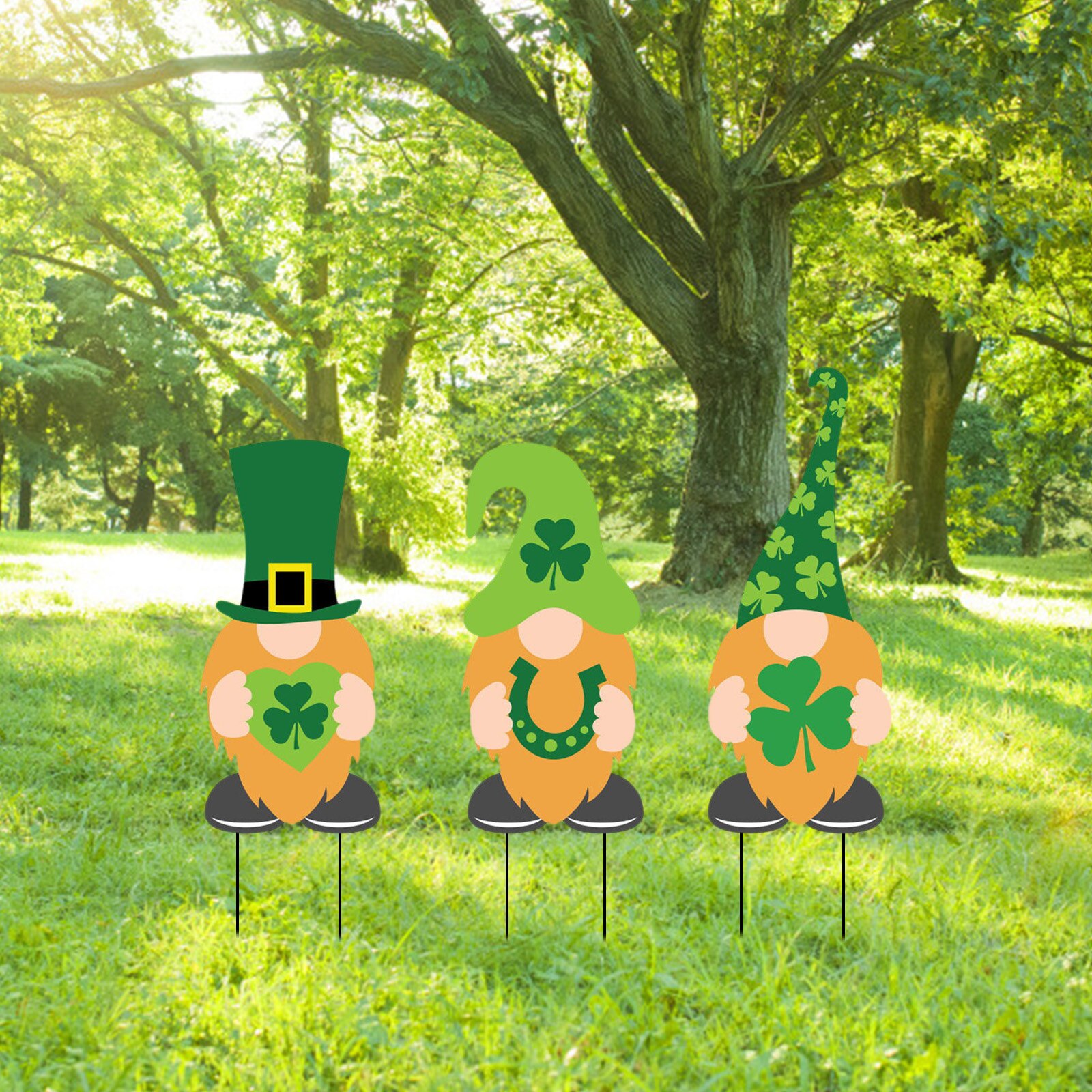 1pcs St.patrick's Day Party Yard Signs Cartoon Dol... – Grandado