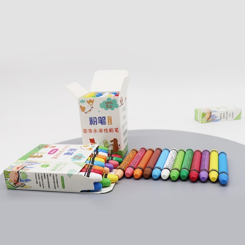 4/6/12 Colors Non Toxic Water Soluble Chalk Drawin... – Grandado