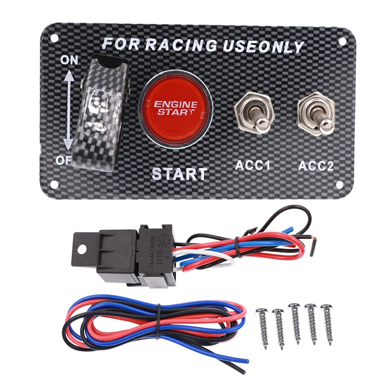 12V Ignition Button switch panel for racing car to... – Vicedeal
