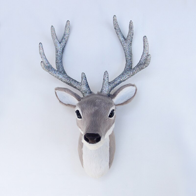 Simulation Plush Reindeer Elk Deer Head Doll Reali... – Grandado