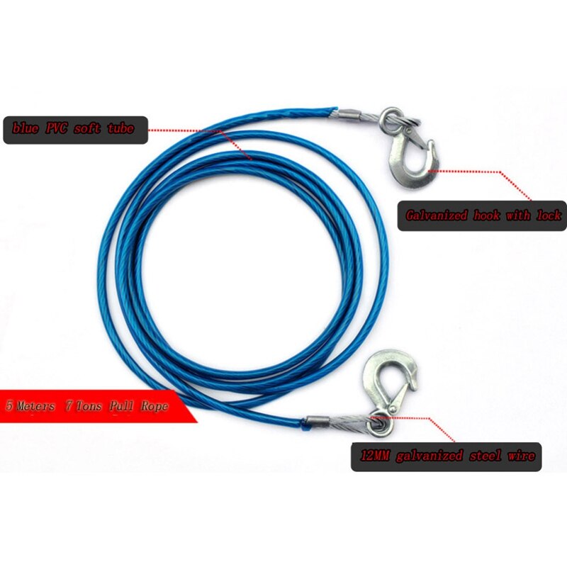 Heavy Duty Tow Touwen 5M 7 Ton Draad Kabel Hoge St... – Vicedeal