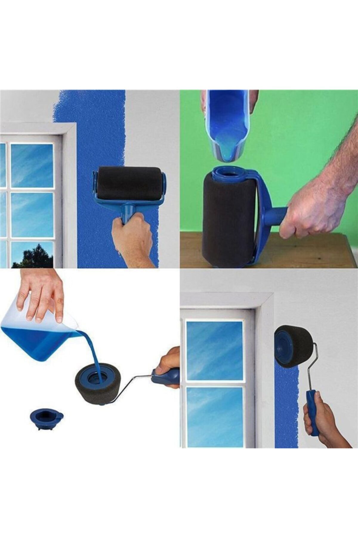 No drip Roller Paint Brush Easy Wall Ceiling Paint... – Grandado