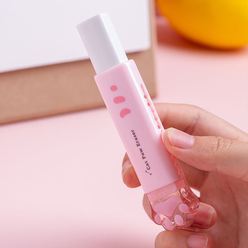 24 pcs/lot Cat Paw Push-pull Eraser Cute Writing D... – Grandado