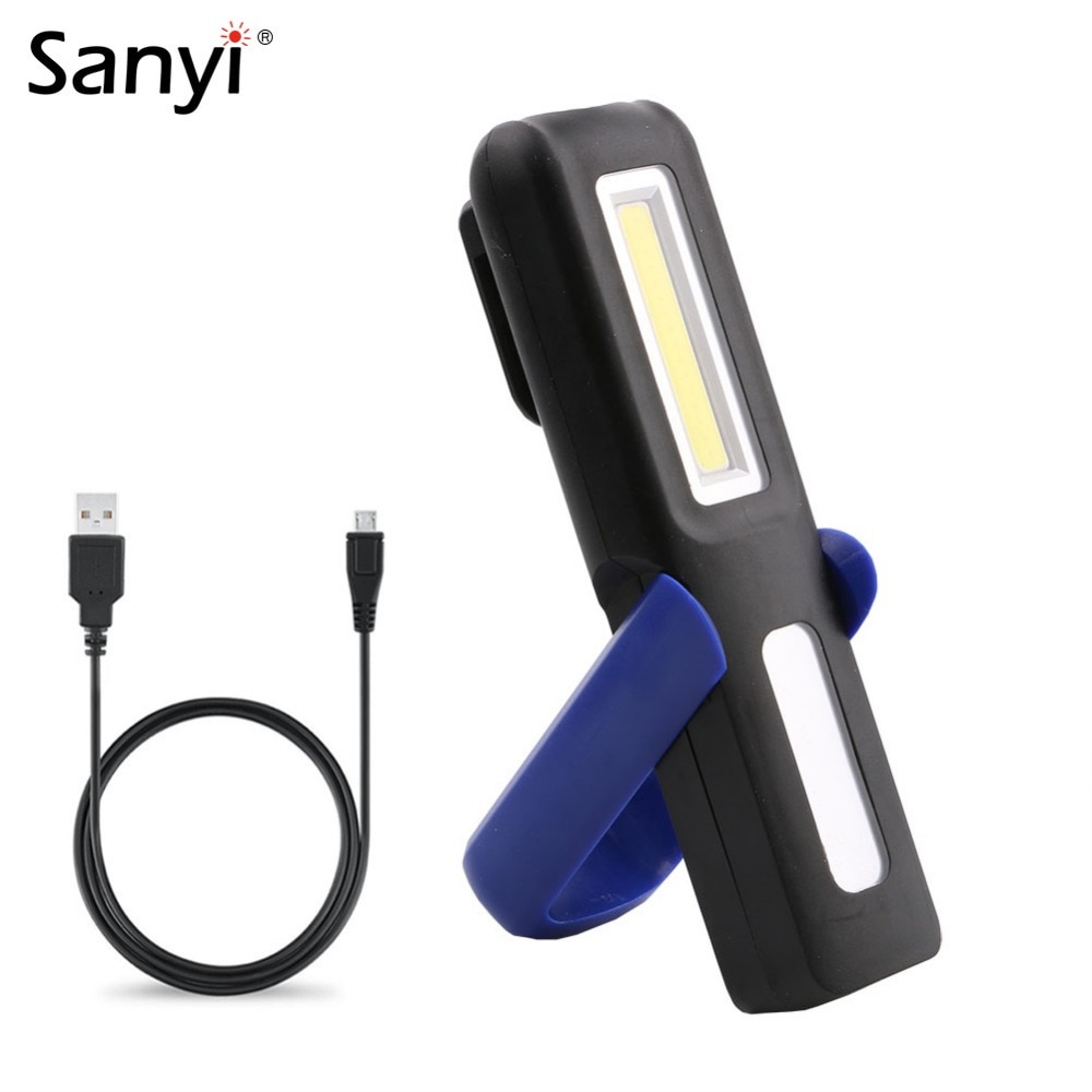 USB Rechargeable LED Flashlight Work Light Stand T... – Vicedeal