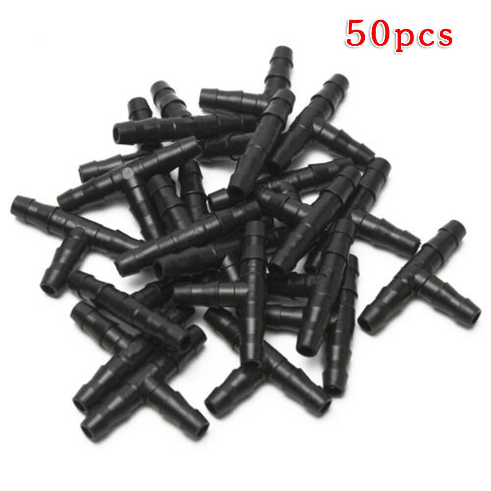 50pcs Plastic Tee Connector Hose Tube Fitting Conn... – Grandado