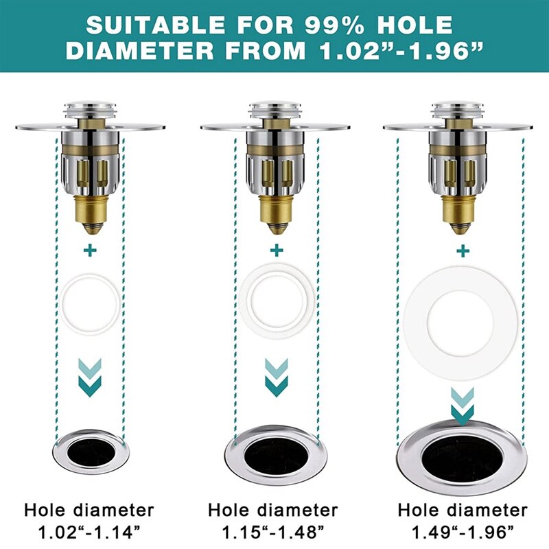 Universal Edition Badkamer Sink Stopper Drain Stop... – Grandado