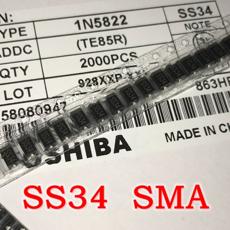 1000pcs 1N5822 SMA smd do-214ac IN5822 diodo Schot... – Grandado