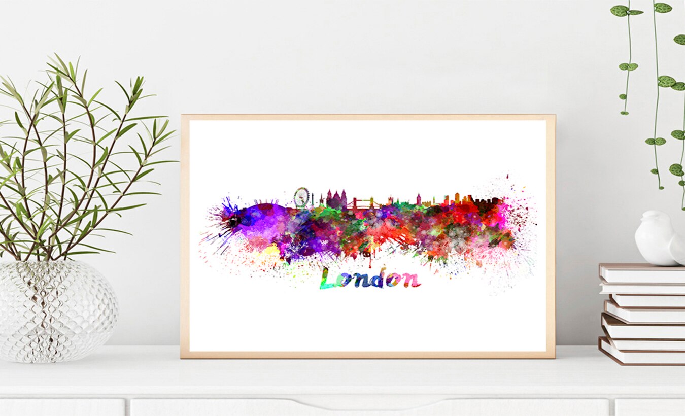 London Skyline Poster-Art Print Home Decor Monumen... – Grandado