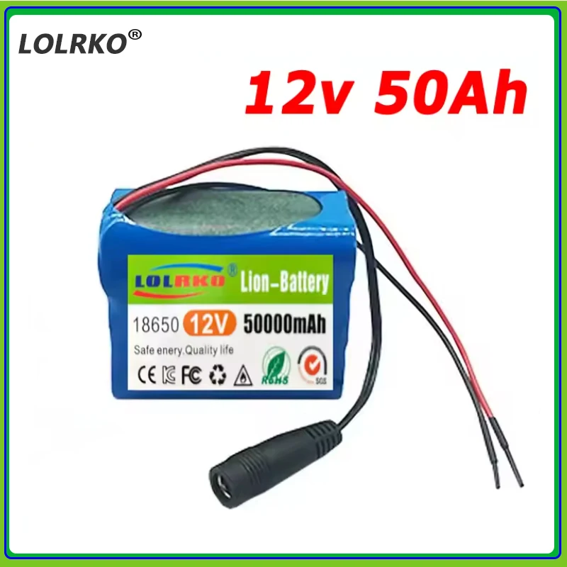 Genopladeligt Li-Ion Batteri 12V 50000mAh 3S2P med... – Grandado