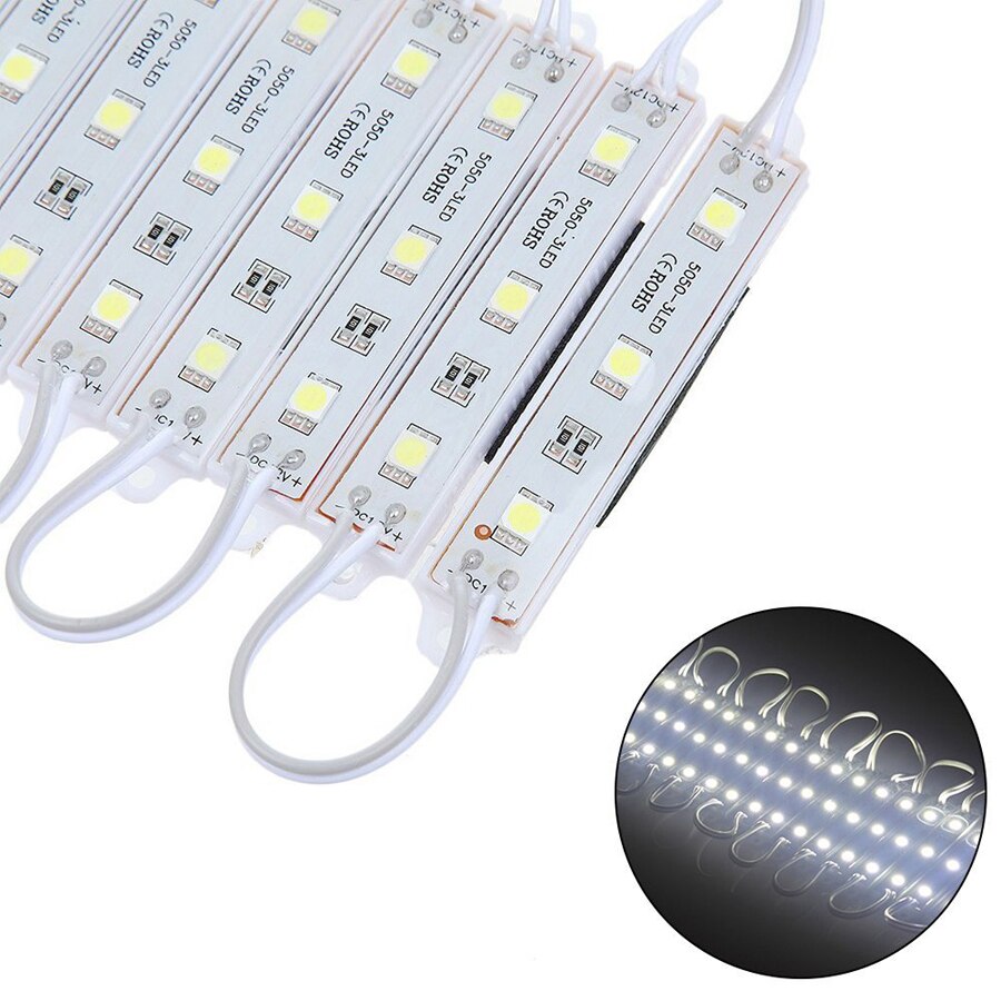 100 Pcs/Waterdichte DC12V 3Leds Rgb Smd 5050 Led M... – Grandado