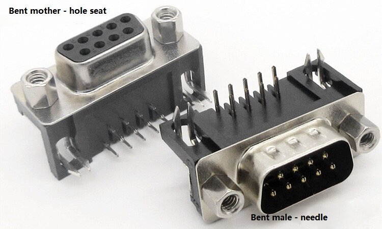 DR9 bendfoot welding plate DB9 socket 2 row 9 core... – Grandado