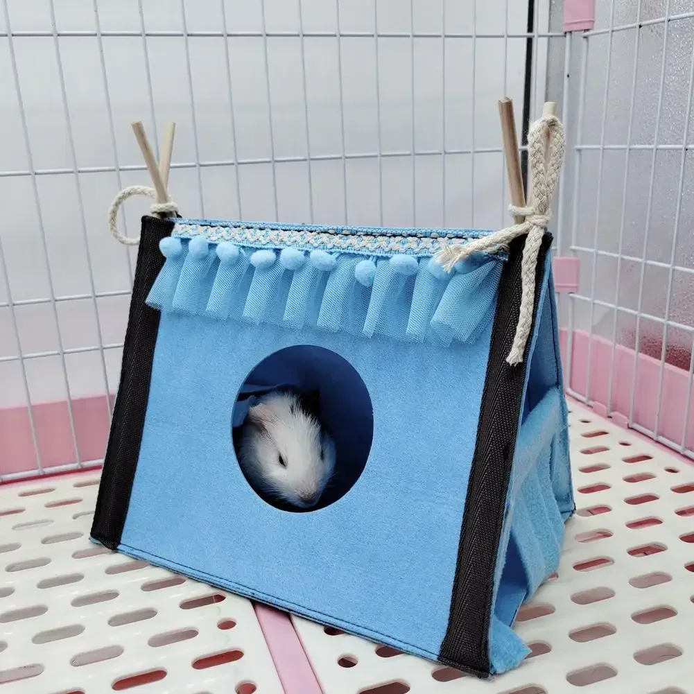 Small Pet Nest Felt Tent Rabbit Nest Hamster House... – Grandado