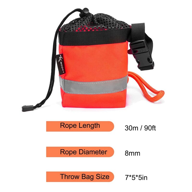 Moocy Water Rescue Throw Bag Throw Weight And Line... – Grandado