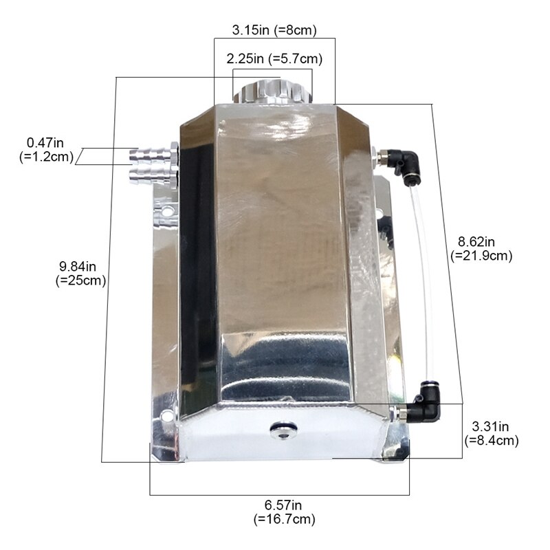 2L Aluminum Alloy Engine Fuel Tank Oil Breathable ... – Grandado