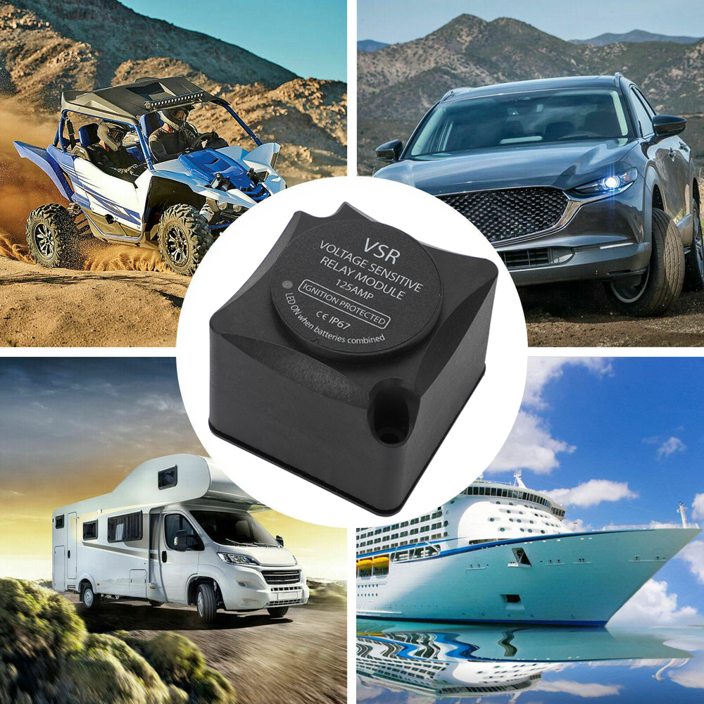 12V 125A Voltage Sensitive Relay VSR Battery Isola... – Grandado
