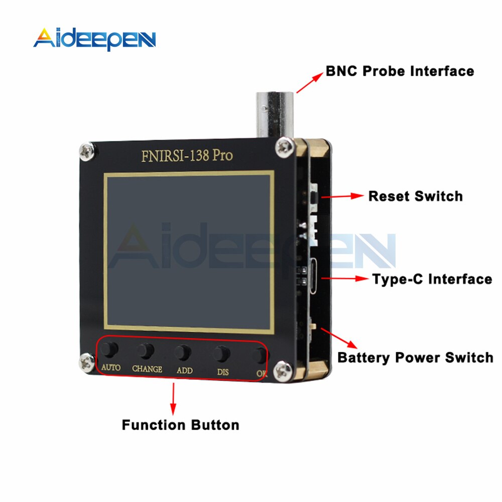 FNIRSI-138 Pro Handheld Digitale Oscilloscoop 2. 5... – Vicedeal