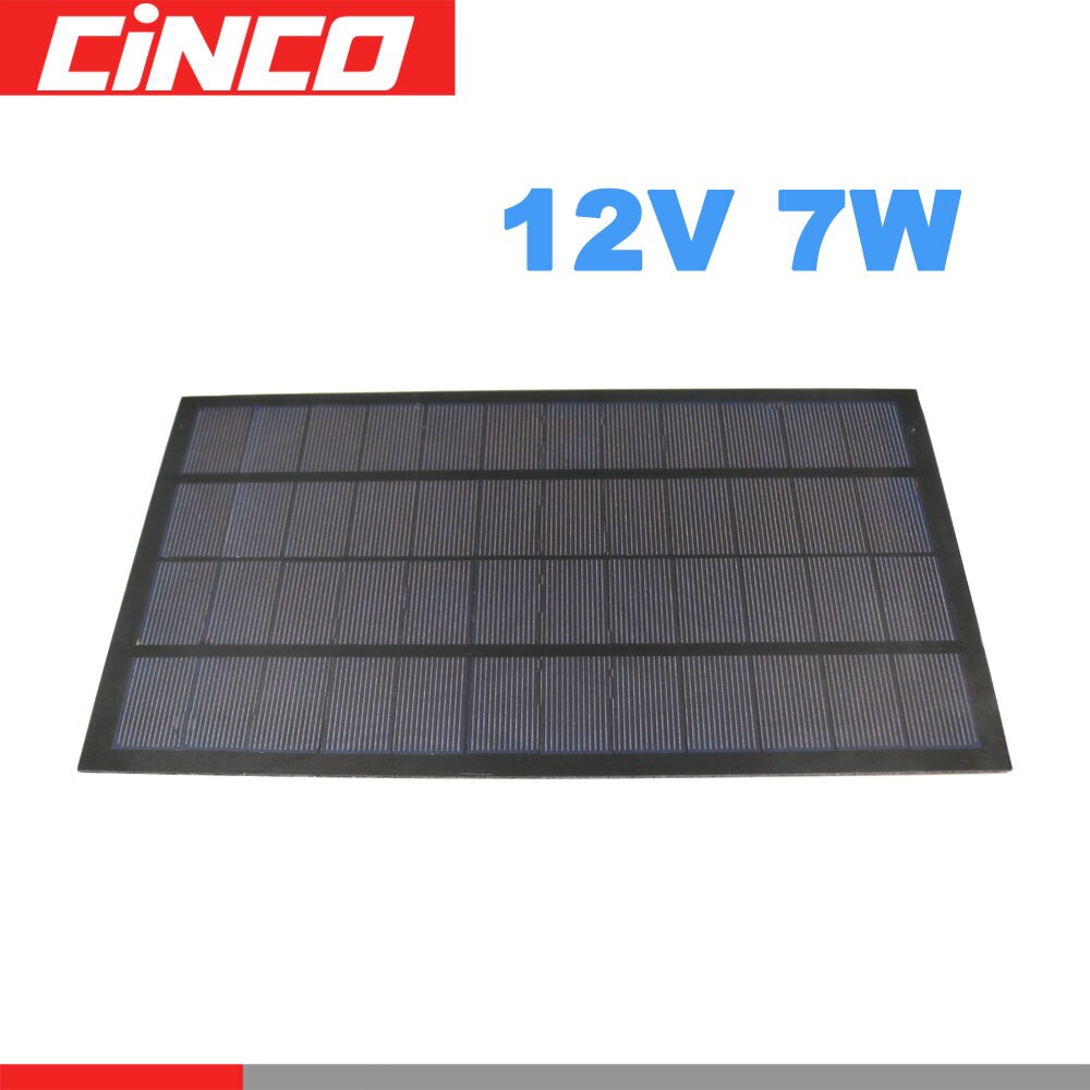 12v 7w 584ma solpanel polysilikon gör-det-själv ba... – Grandado
