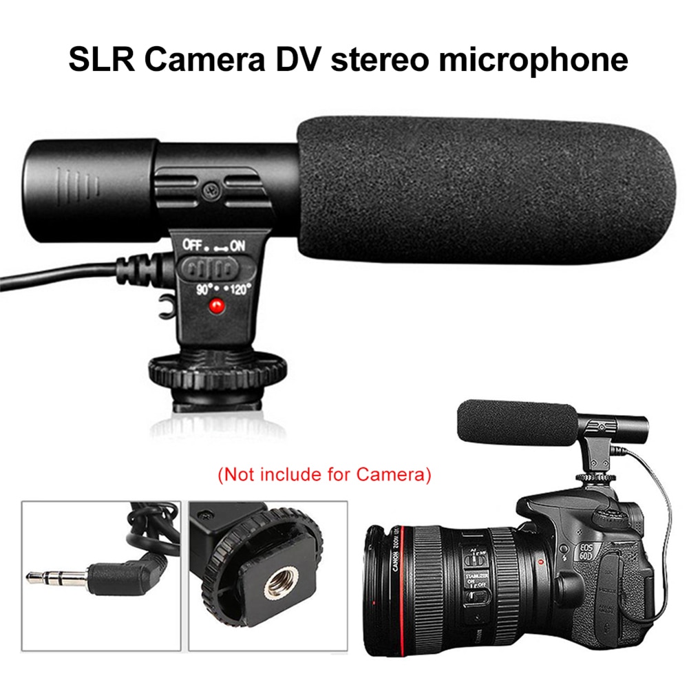 3.5mm Stereo Condenser Camera Microphone Photograp... – Grandado