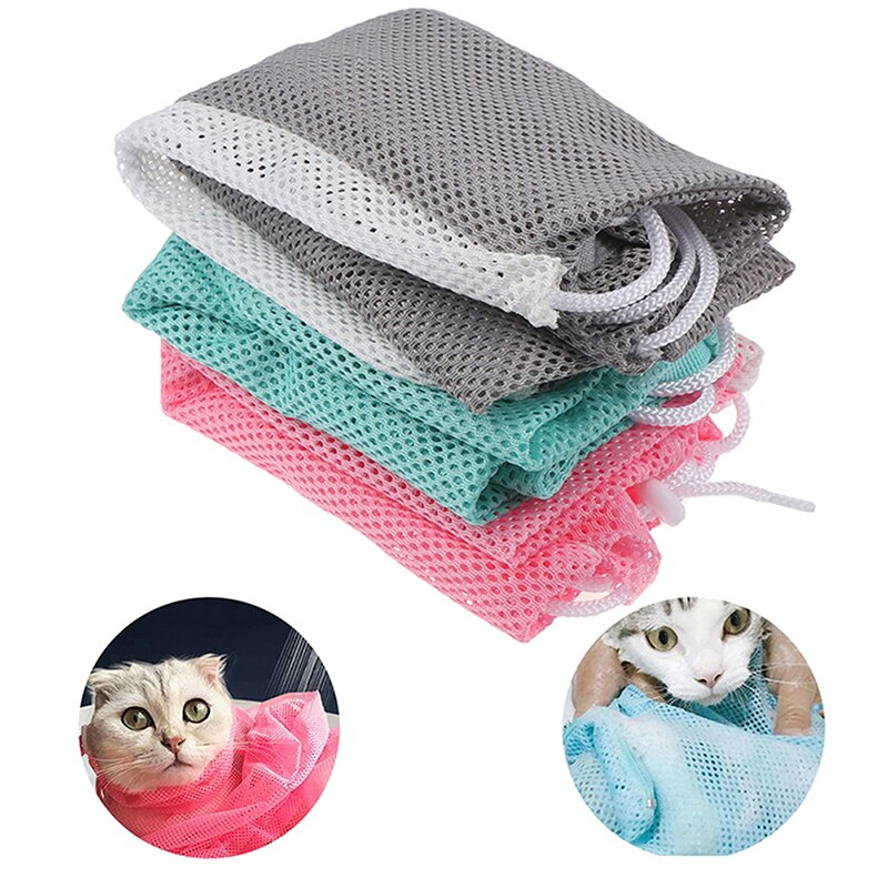 Mesh Cat Grooming Bath Bag Cat Supplies Washing Ba... – Grandado