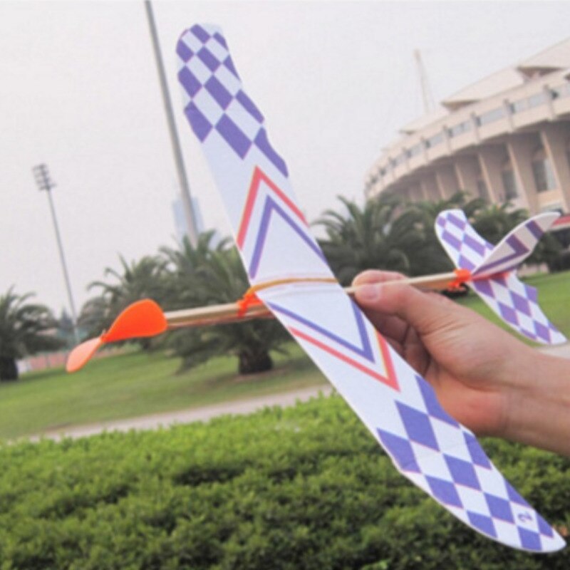 DIY Hand Throw Flying Glider Planes Elastic Rubber... – Grandado