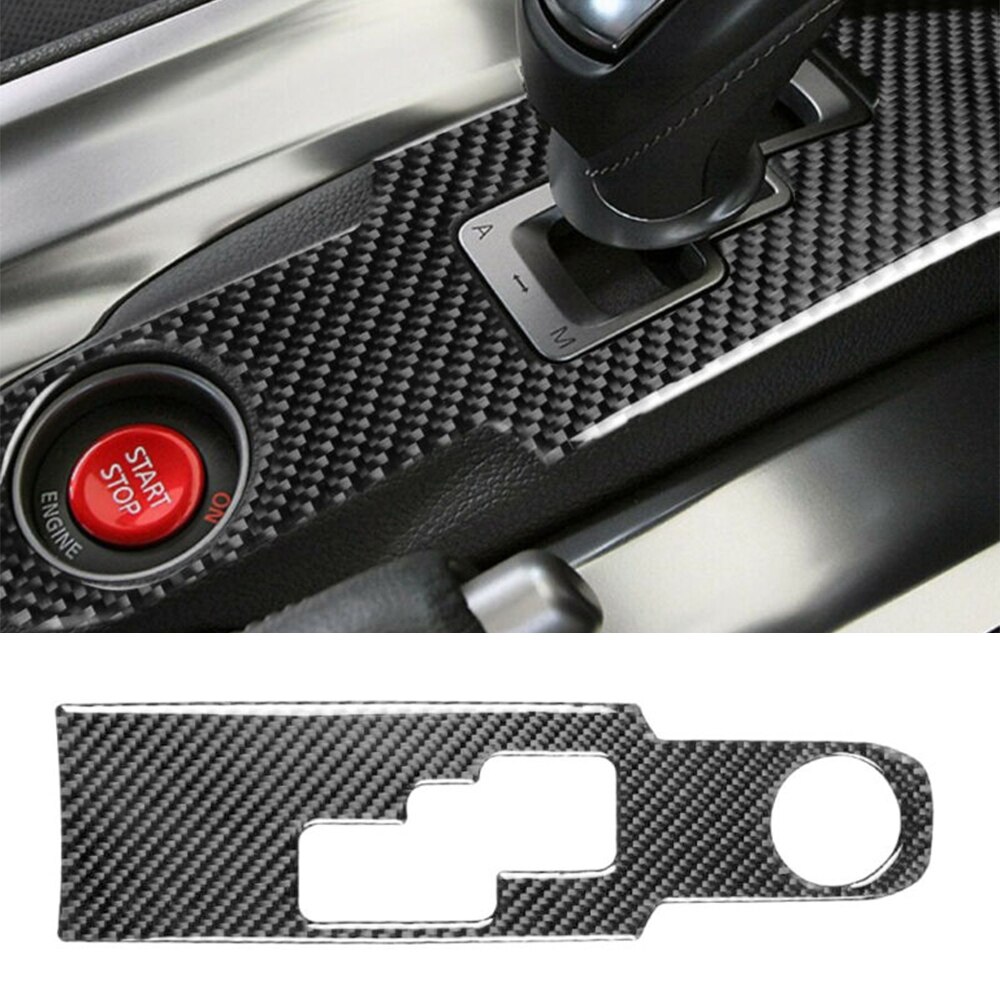 Carbon Fiber Console Gear Shift Panel Trim Sticker... – Grandado