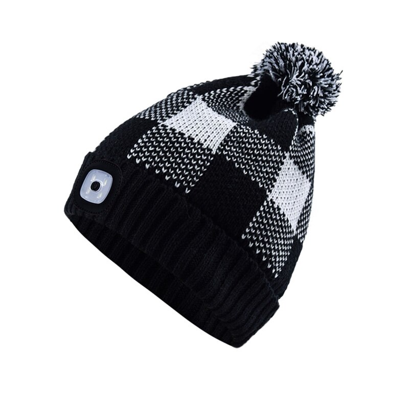 Winter Warmer Unisex LED Lighted Beanie Hat Knit H... – Vicedeal