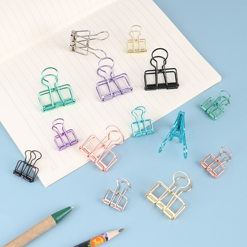 5pcs simple multicolor metal hollow long tail clip... – Vicedeal