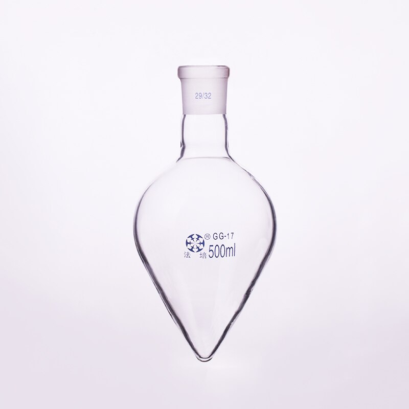 Pear-shaped flask,Capacity 500ml,Joint 29/32,Heart... – Grandado