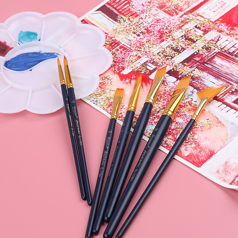 Giorgione Nylon Watercolor Paint Brush Set Flat Pa... – Grandado