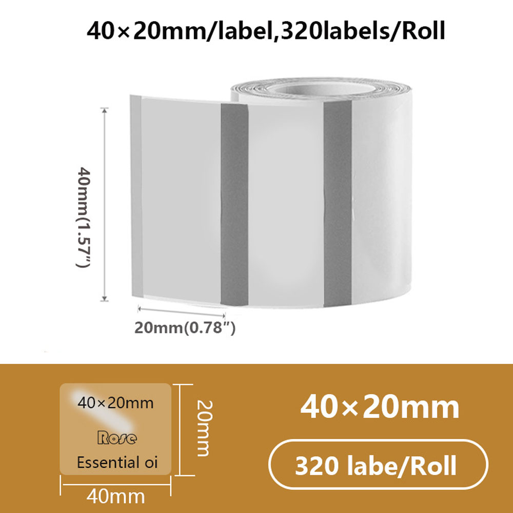 1Roll white transparent Label sticker Round Series... – Grandado