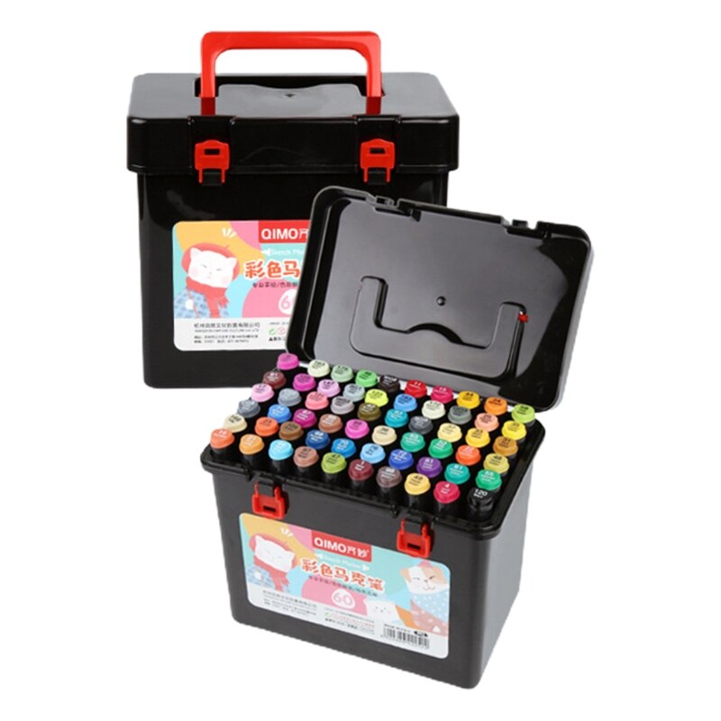 12/24/30/36/40/48/60 Colors Dual Tip Art Marker Pe... – Grandado