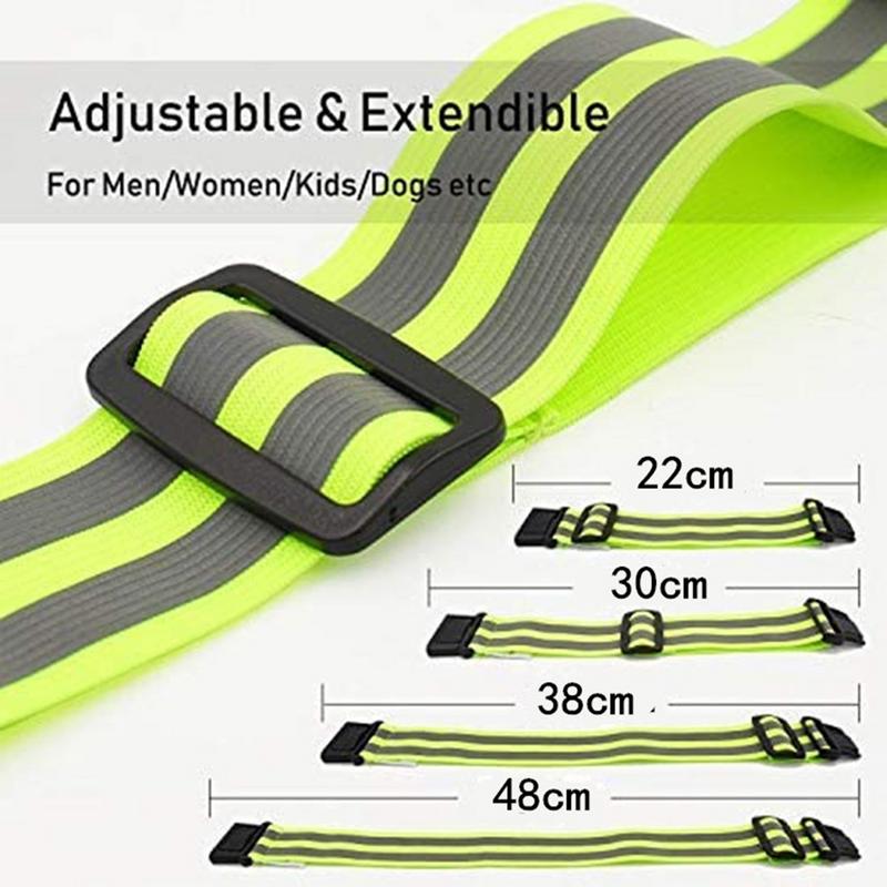 Running Reflective Arm Bands for Wrist Ankle Leg R... – Grandado