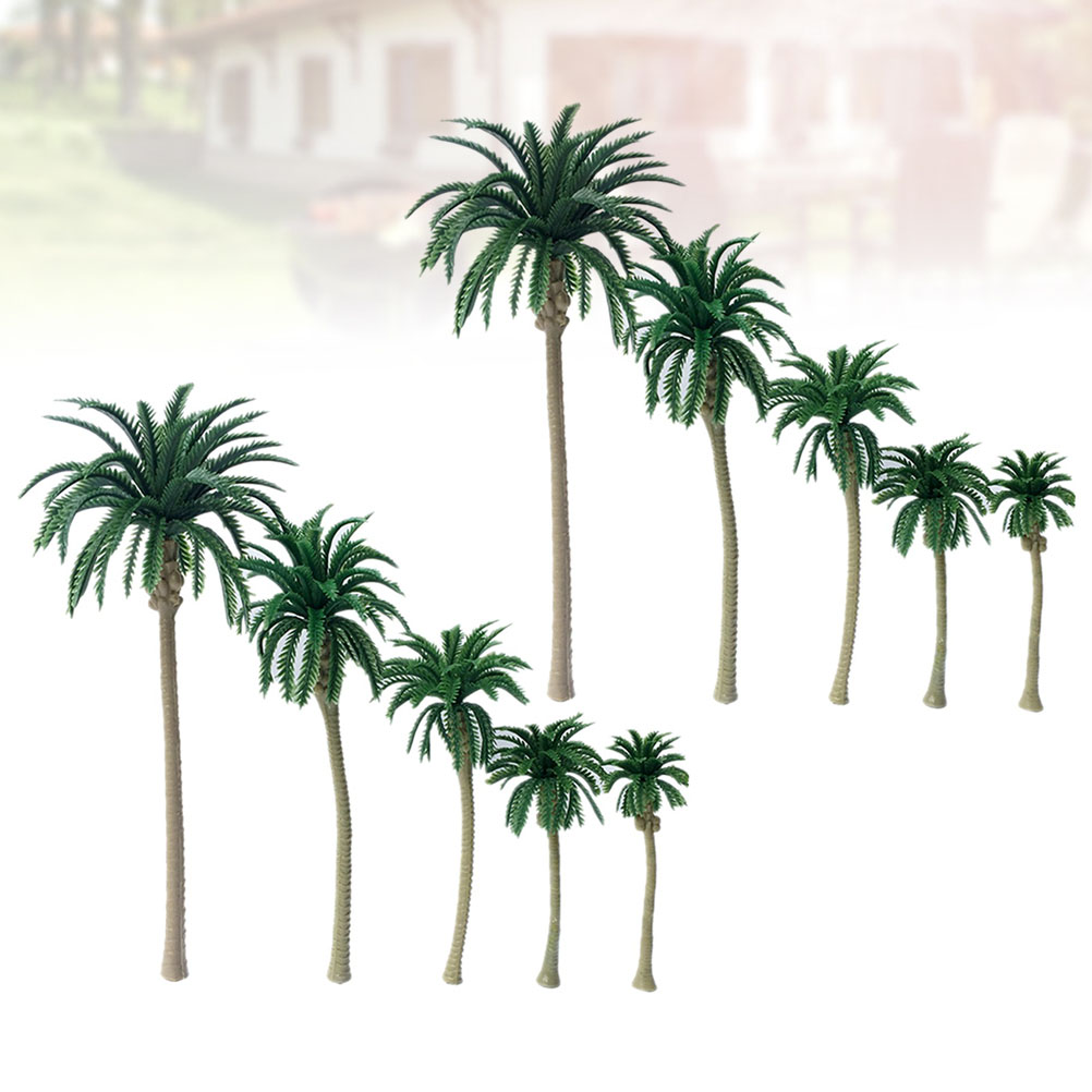 Tree Model Palm Trees Landscape Scenery Decor Plas... – Grandado